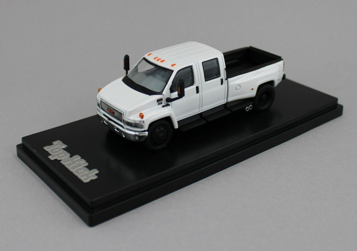 1:64 GOC *WHITE* GMC TOPKICK 4500 Crew Cab DUALLY Pickup Truck *NIB ...
