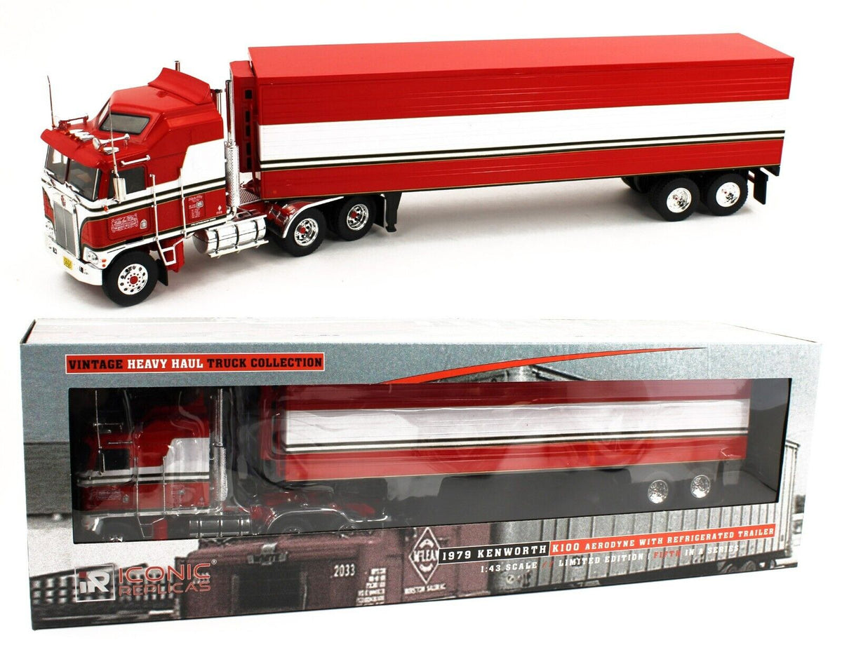 1:43 Iconic Replicas *BJ & THE BEAR* Kenworth K100 COE Aerodyne Semi T ...