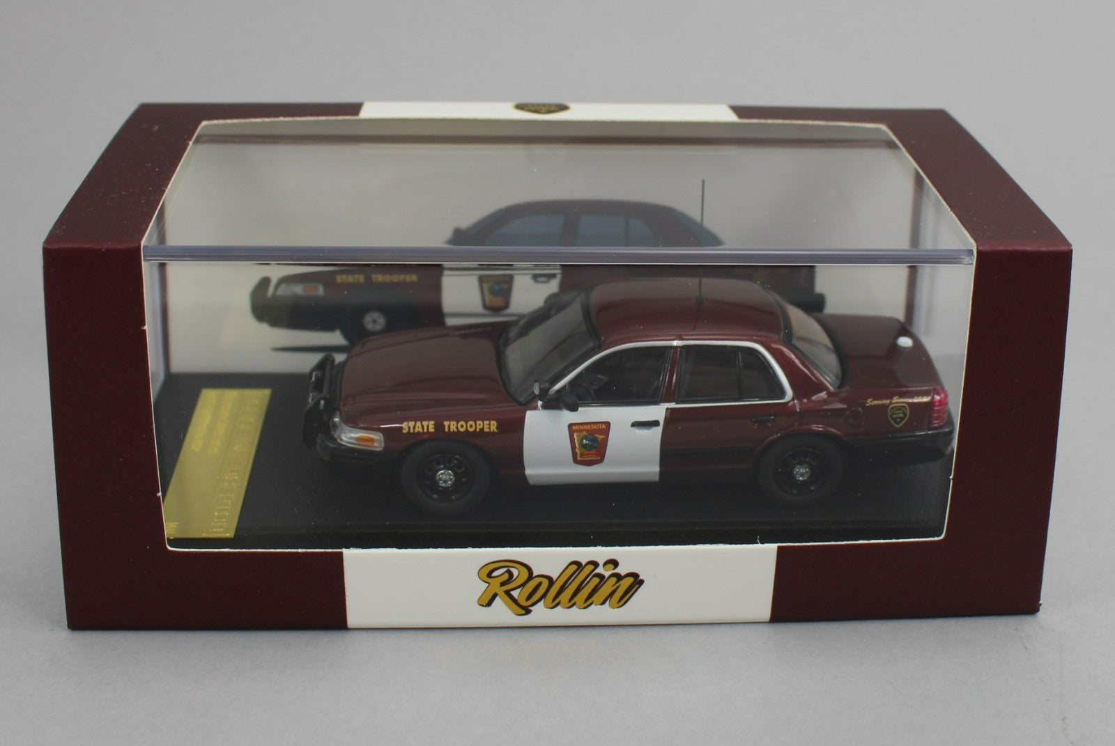 1:64 *ROLLIN DIECAST* MINNESOTA STATE TROOPER FORD CROWN VICTORIA Poli ...