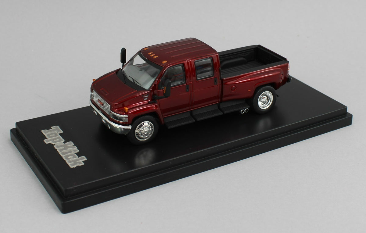 1:64 GOC *METALLIC RUBY RED* GMC TOPKICK 4500 DUALLY Pickup Truck *NIB ...
