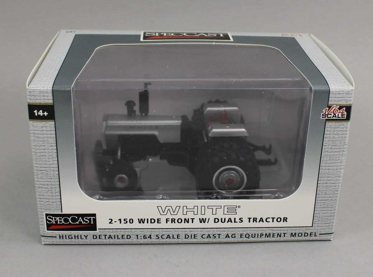 2025 SpecCast 1:64 WHITE 2-150 Open Station Tractor w/DUALS *NIB*| mc2-toys