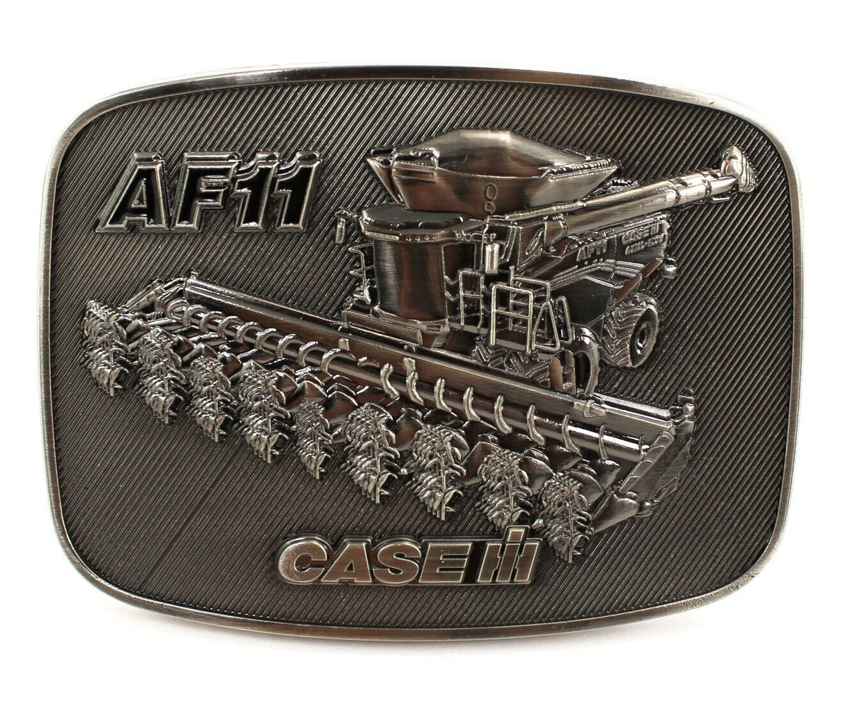 2024 SpecCast Case IH AF11 Combine Pewter Belt Buckle ZJD1935| mc2-toys