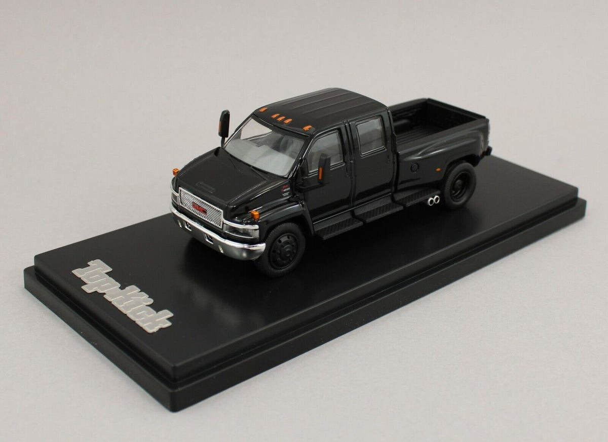 1:64 GOC *BLACK* GMC TOPKICK 4500 Crew Cab DUALLY Pickup Truck *NIB ...