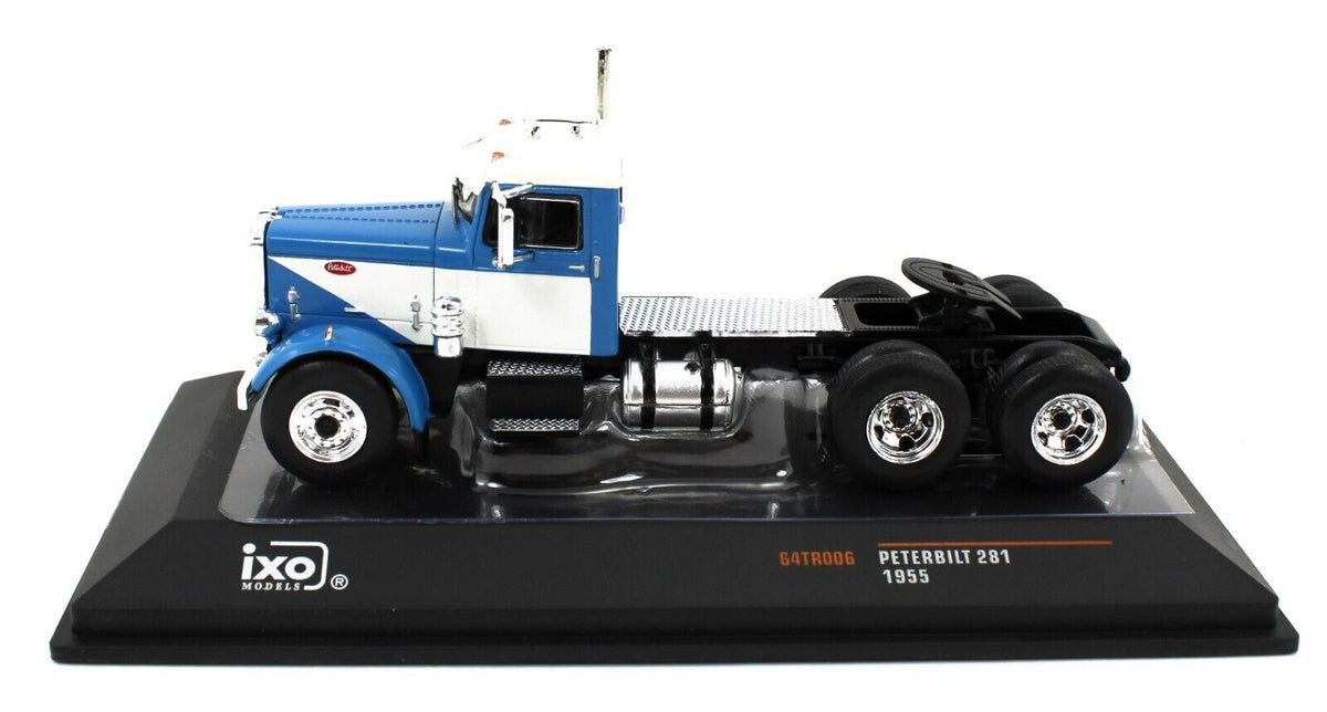 1:64 Scale 1955 Peterbilt 281 Semi Truck White Collectible IXO 1:64 ...