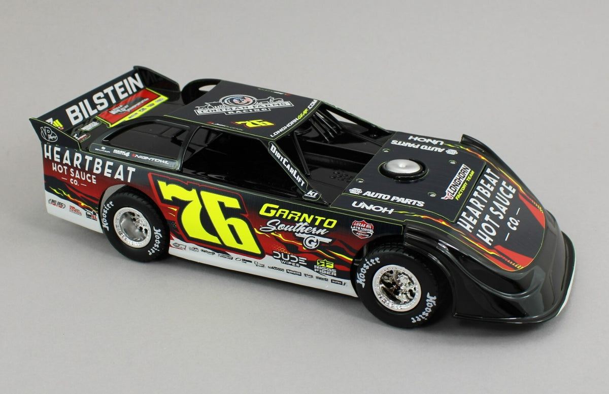 2025 ADC 1:24 Dirt Late Model *BRANDON OVERTON* #76 Heartbeat Hotsauce ...