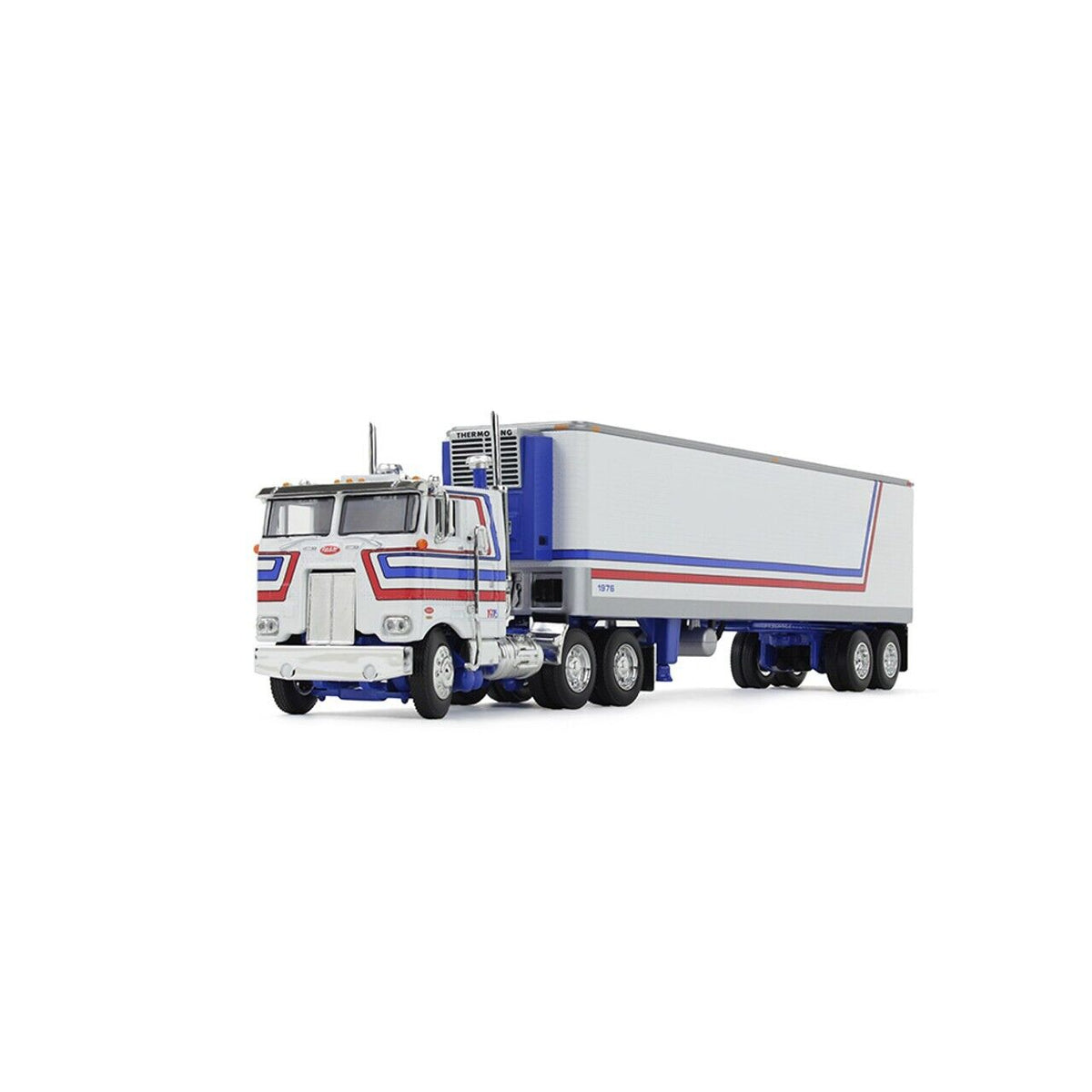 1:64 DCP *BICENTENNIAL PATRIOT* Peterbilt 352 COE w/40' Vintage Reefer ...