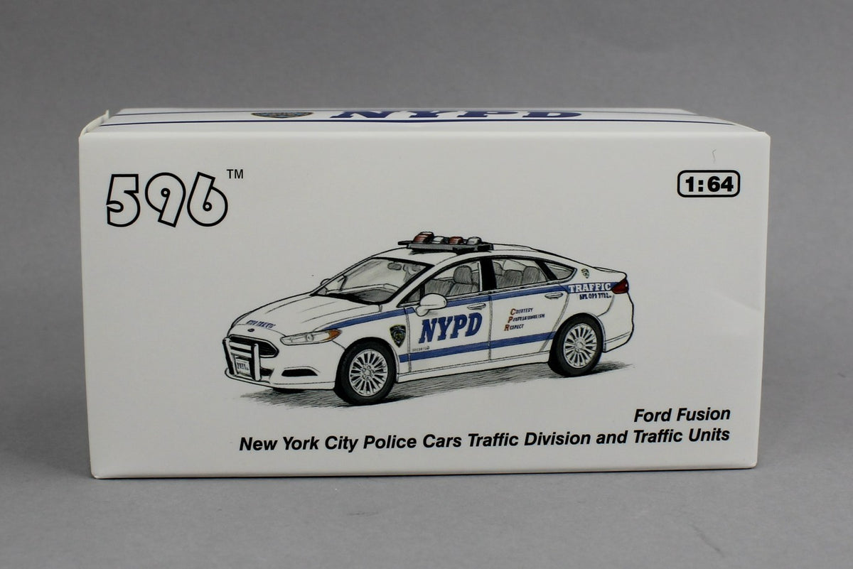 1:64 *596 DIECAST* NYPD Traffic Division & Traffic Units FORD FUSION S ...