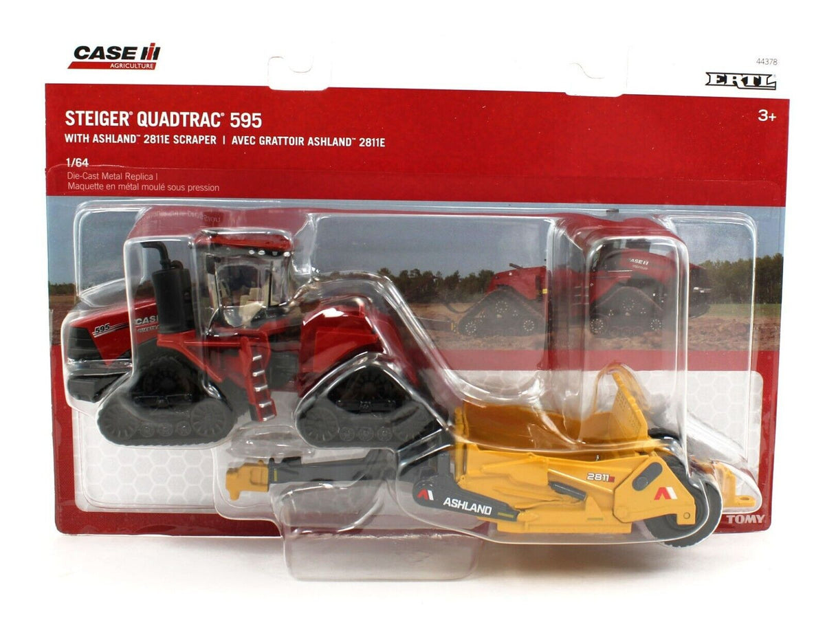 2025 ERTL 1:64 CASE IH STEIGER QuadTrac 595 Tractor w/ASHLAND 2811E Sc ...
