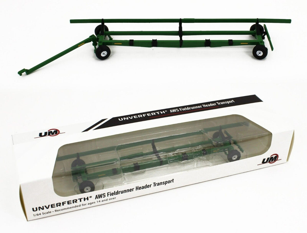 SpecCast 1:64 *UNVERFERTH* AWS Fieldrunner Header Transport Car *GREEN ...