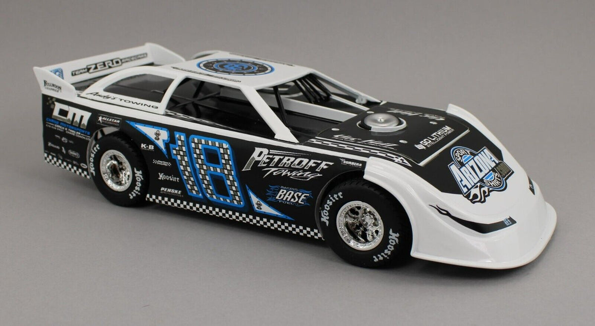 1:24 ADC Dirt Late Model *SCOTT BLOOMQUIST* #18 Memorial Tribute DB224 ...