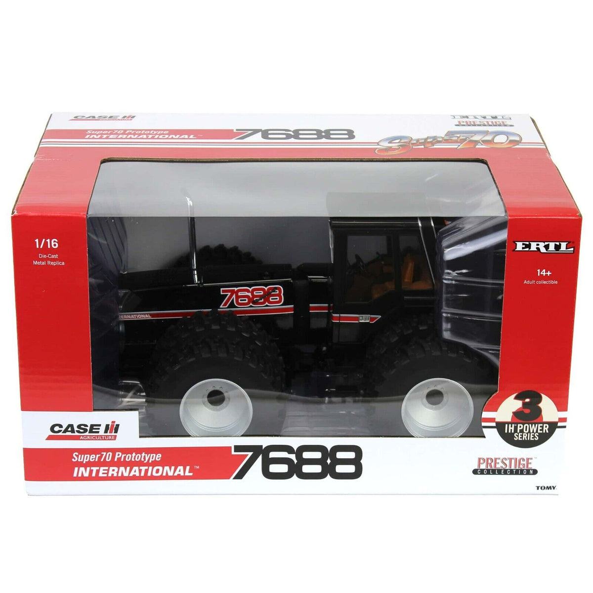 2024 ERTL 1:16 *CASE IH* BLACK International 7688 Super 70 Prototype T ...