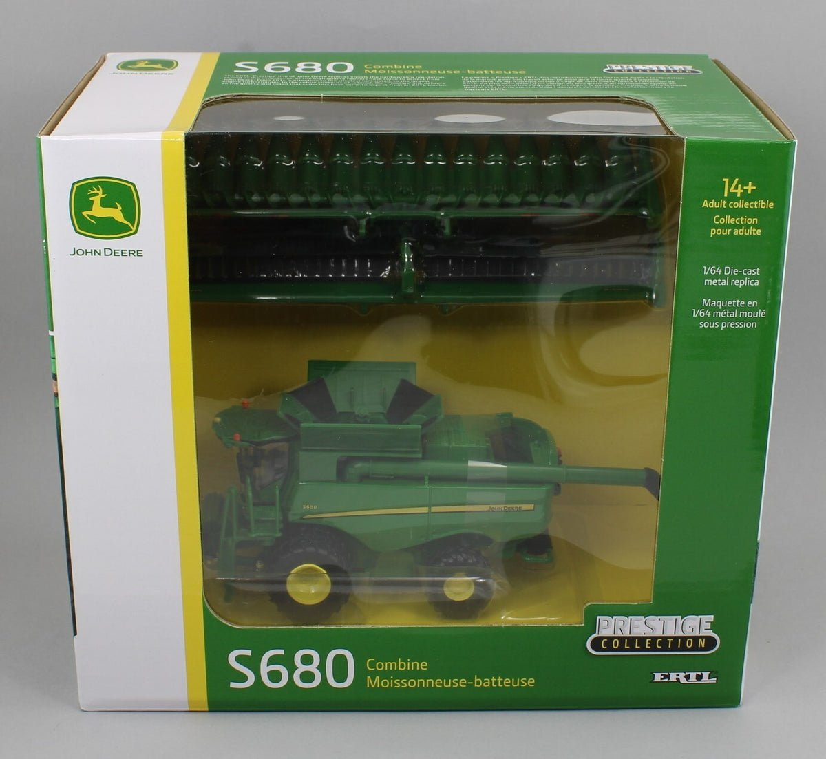 2025 ERTL 1:64 John Deere S680 TRACKED COMBINE w/HEADS *PRESTIGE COLLE ...