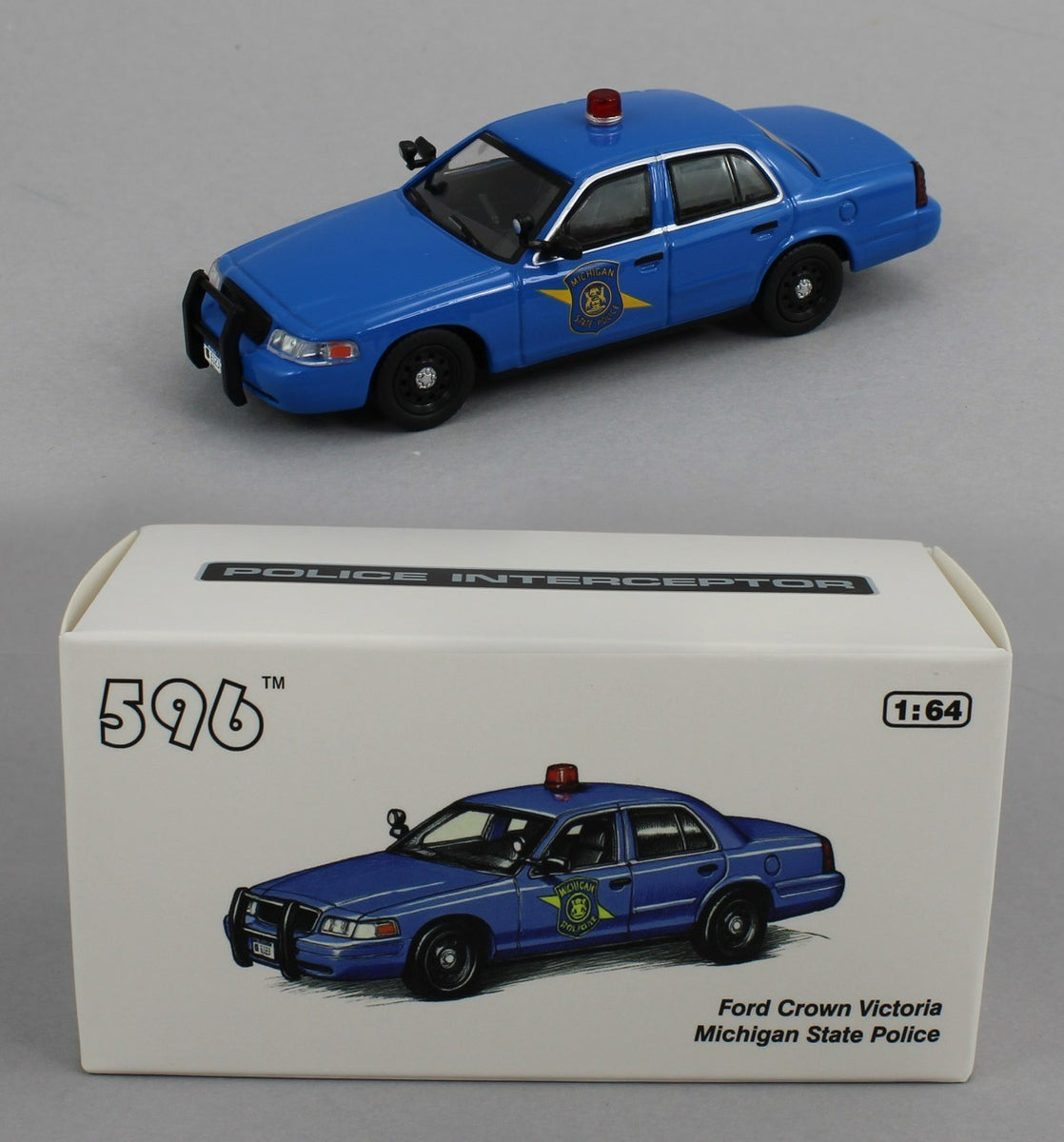 1:64 *596 DIECAST* Michigan State Patrol POLICE Ford Crown Victoria *N ...
