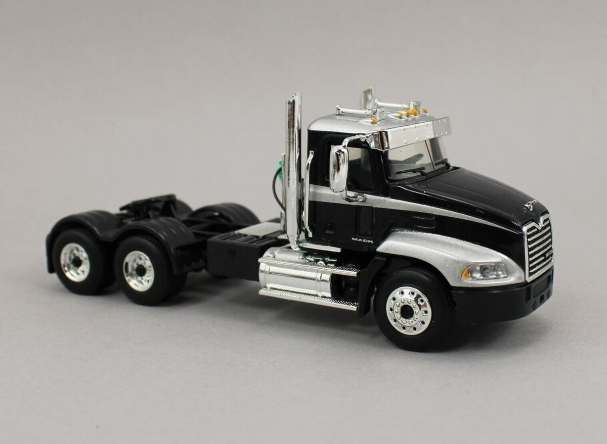 DCP 1:64 *BLACK & SILVER* Mack Pinnacle Minimizer DAY CAB Semi Truck ...