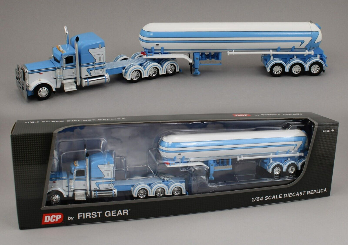 DCP 1:64 WHITE & BLUE Tri-Axle Peterbilt 389 63" Midroof w/MISSISSIPPI ...