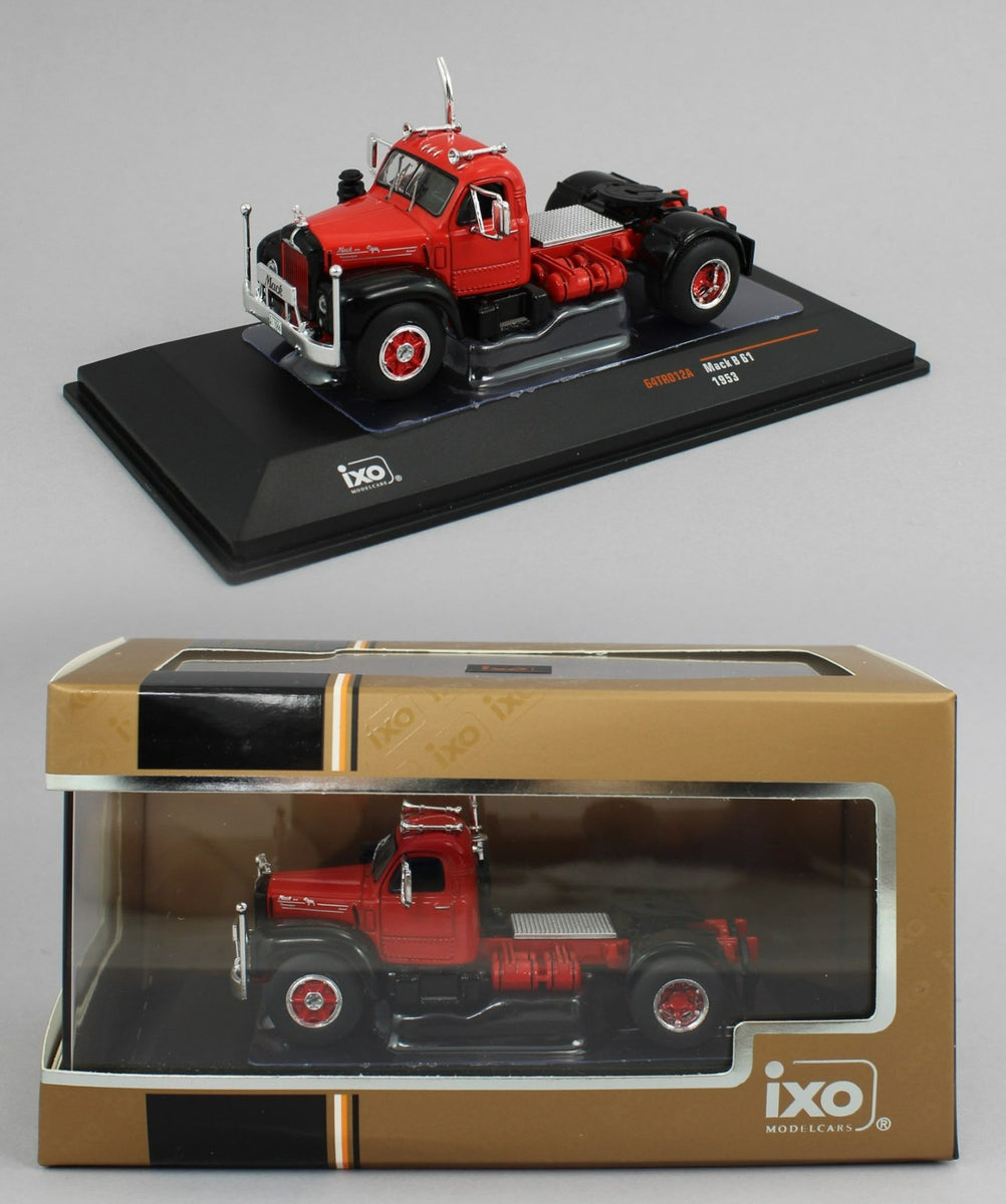 1:64 IXO Models *RED & BLACK* 1953 MACK B61 Semi Truck *NIB*| mc2-toys