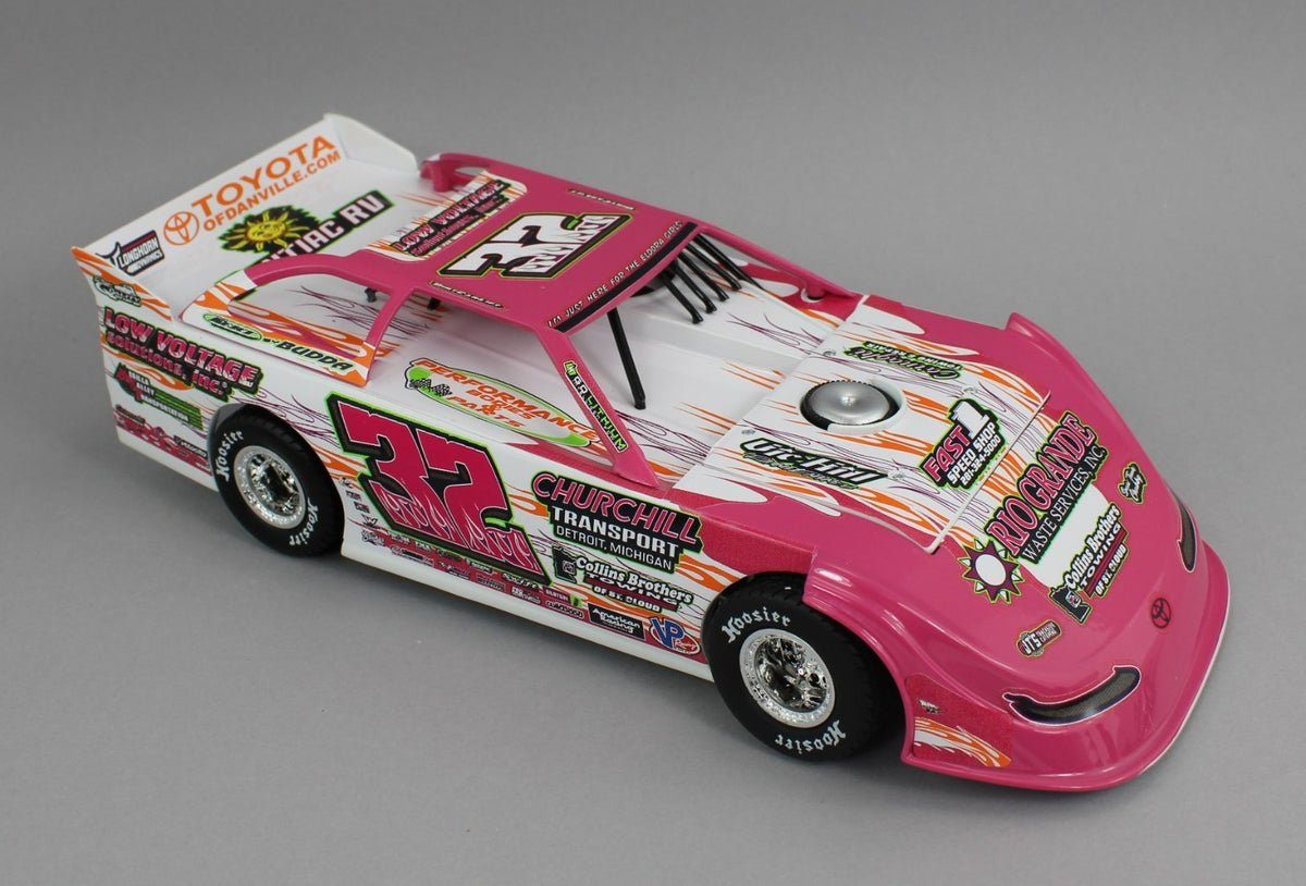 2025 ADC 1:24 Dirt Late Model *BOBBY PIERCE* #32 PINK WORLD 100 DW225M ...