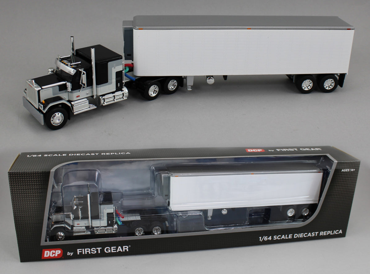 2025 DCP 1:64 *BLACK & WHITE* GMC General 60" Flattop w/Vintage Reefer ...