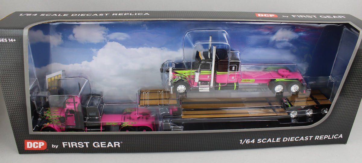 2025 DCP 1:64 *LOWEN FARMS* Peterbilt 389 Flattop w/Fontaine Lowboy ...