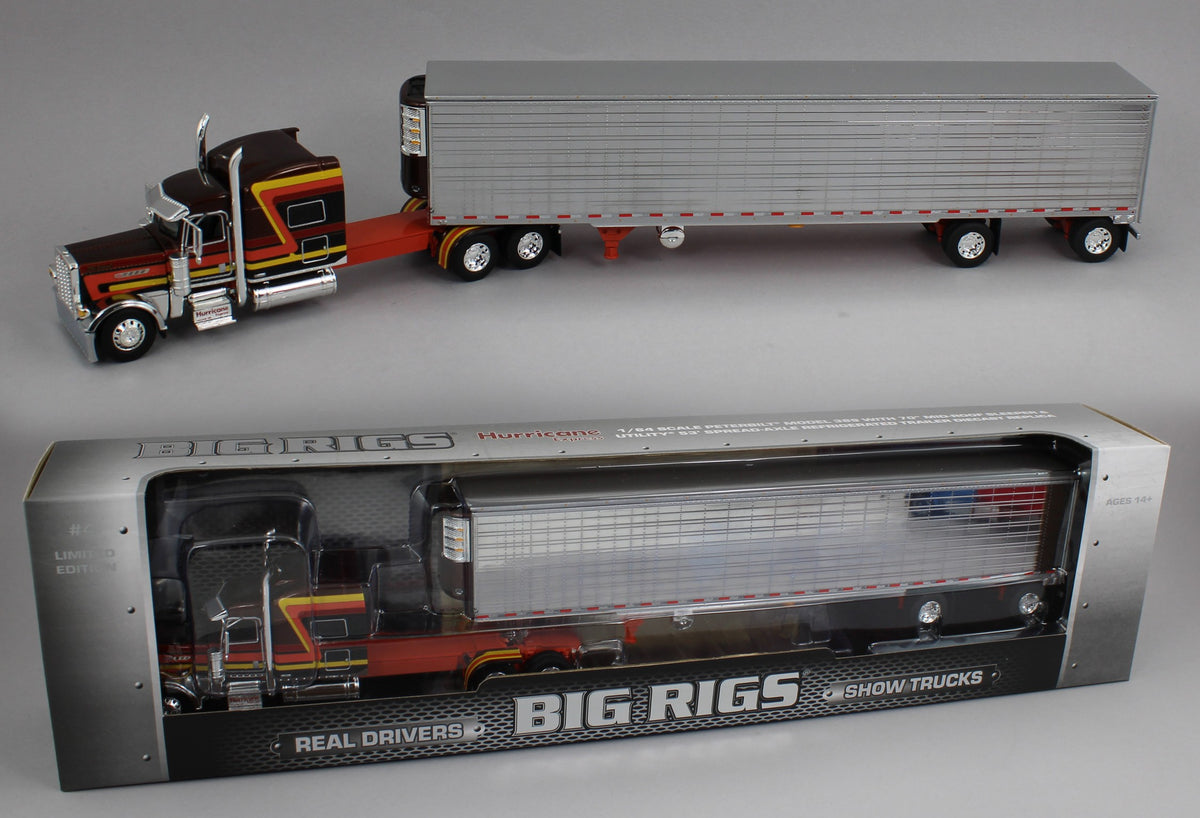 DCP 1:64 *BIG RIGS SERIES 2 #4* HURRICANE EXPRESS Peterbilt 389 w/CHRO ...