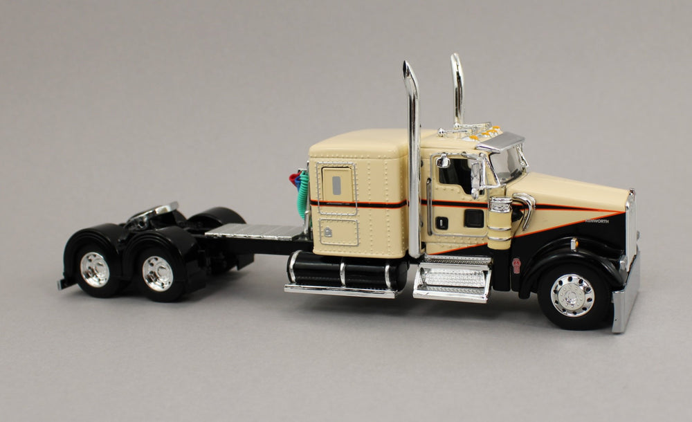 DCP 1:64 *BEIGE & BLACK* Kenworth W900L BLACK MAC COAL End Dump NIB ...