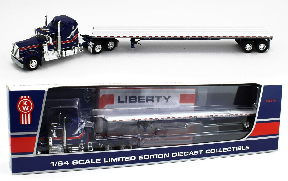 2023 DCP 1:64 *LIBERTY EDITION* Kenworth W900A & K-100 COE w/FLATBEDS ...