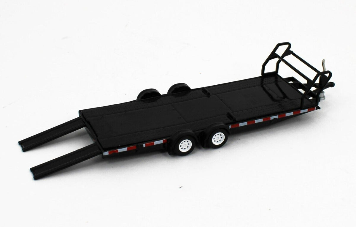 1:64 Mini GT *BLACK* Car Hauler Trailer w/Tire Rack TYPE A No AC19 *NI ...