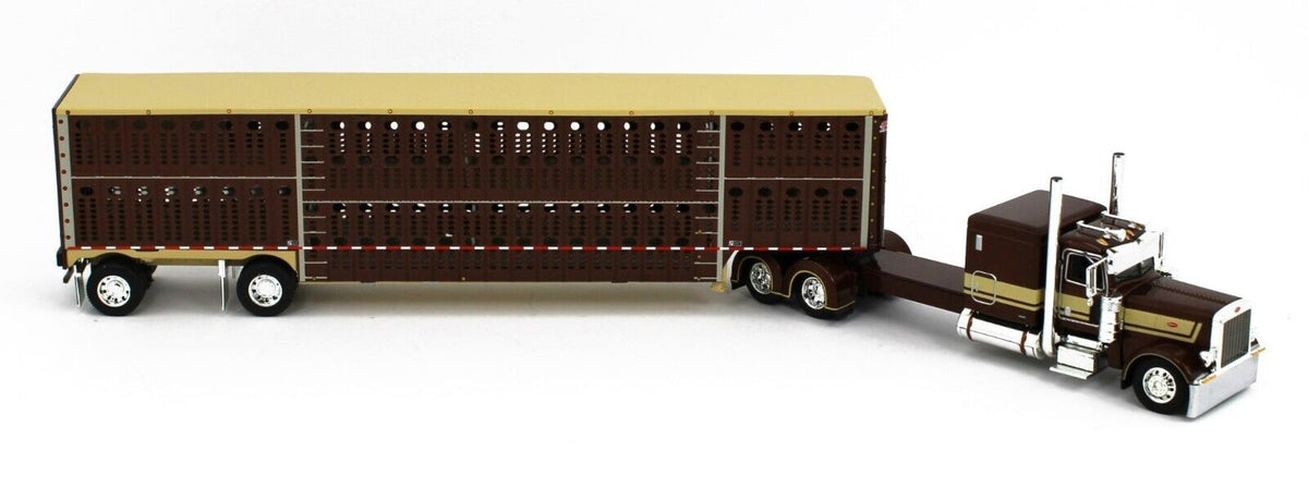 DCP 1:64 BROWN & TAN Full Stretch Peterbilt 389 Flattop w/Wilson LIVES ...