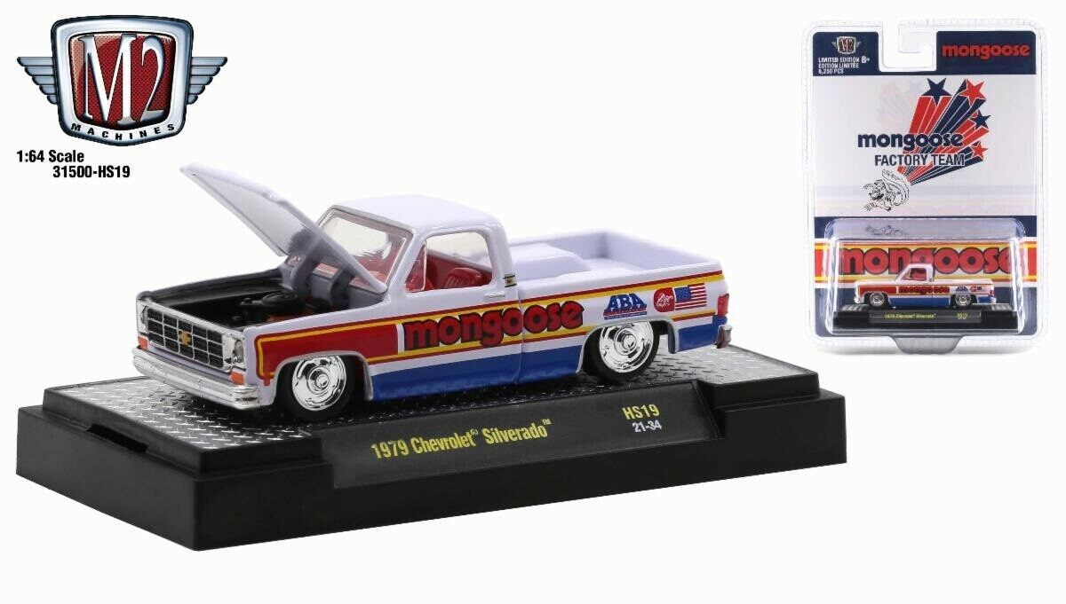 1:64 M2 Machines *MONGOOSE FACTORY TEAM* 1979 Chevrolet Silverado HS19 ...