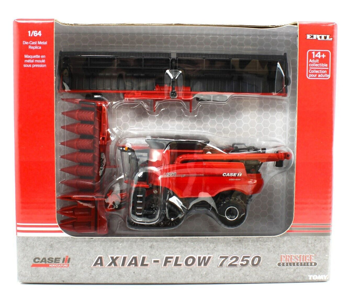 2023 ERTL 1:64 CASE IH Axial-Flow 7250 Tracked Combine w/Heads *PRESTI ...