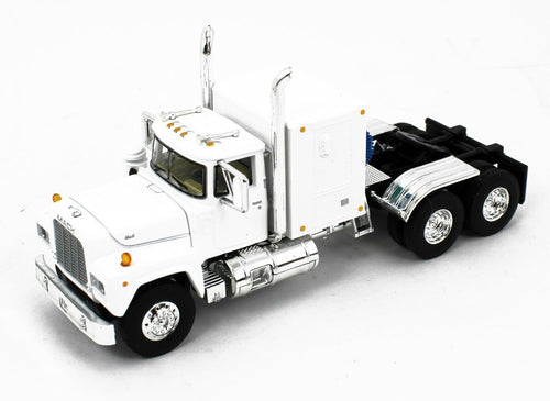 DCP 1:64 *MACK R MODEL* Red Black White Semi Truck Flattop Sleeper 3pc ...