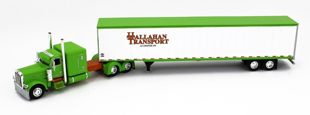 2023 DCP 1:64 *BIG RIGS #9 HALLAHAN TRANSPORT* Peterbilt 389 w/53' Tra ...