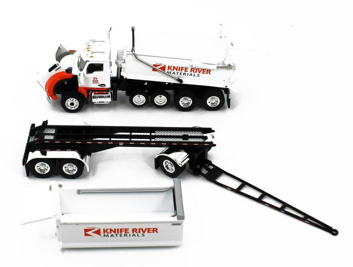 2022 DCP 1:64 *KNIFE RIVER* Kenworth T880 Rogue Dump Truck & Transfer ...