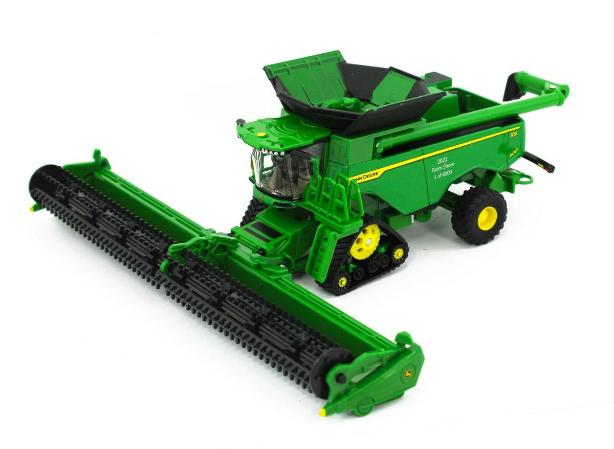 2021 FARM SHOW 1:64 ERTL John Deere X9 1100 TRACKED COMBINE *BOTH HEAD ...