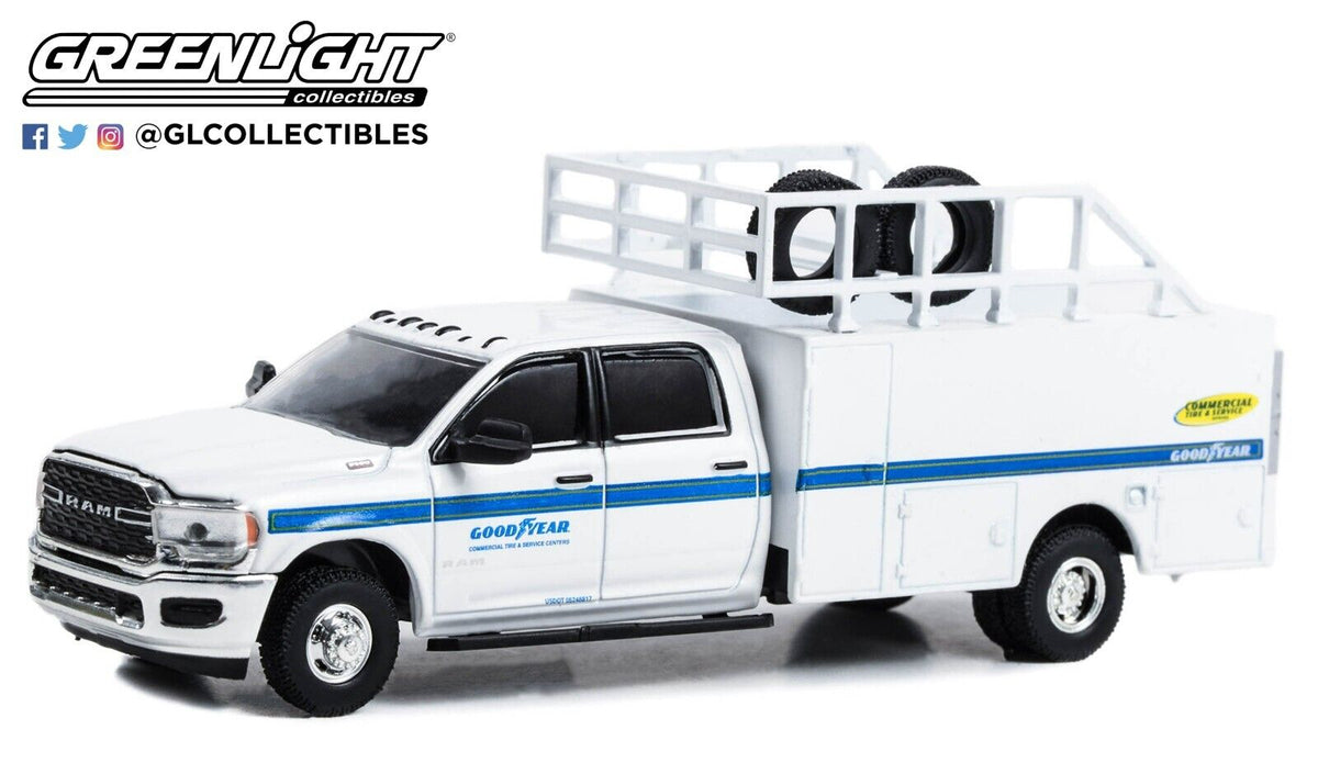 1:64 GreenLight *DUALLY DRIVERS 12* 2021 Dodge Ram GOODYEAR TIRE TRUCK ...