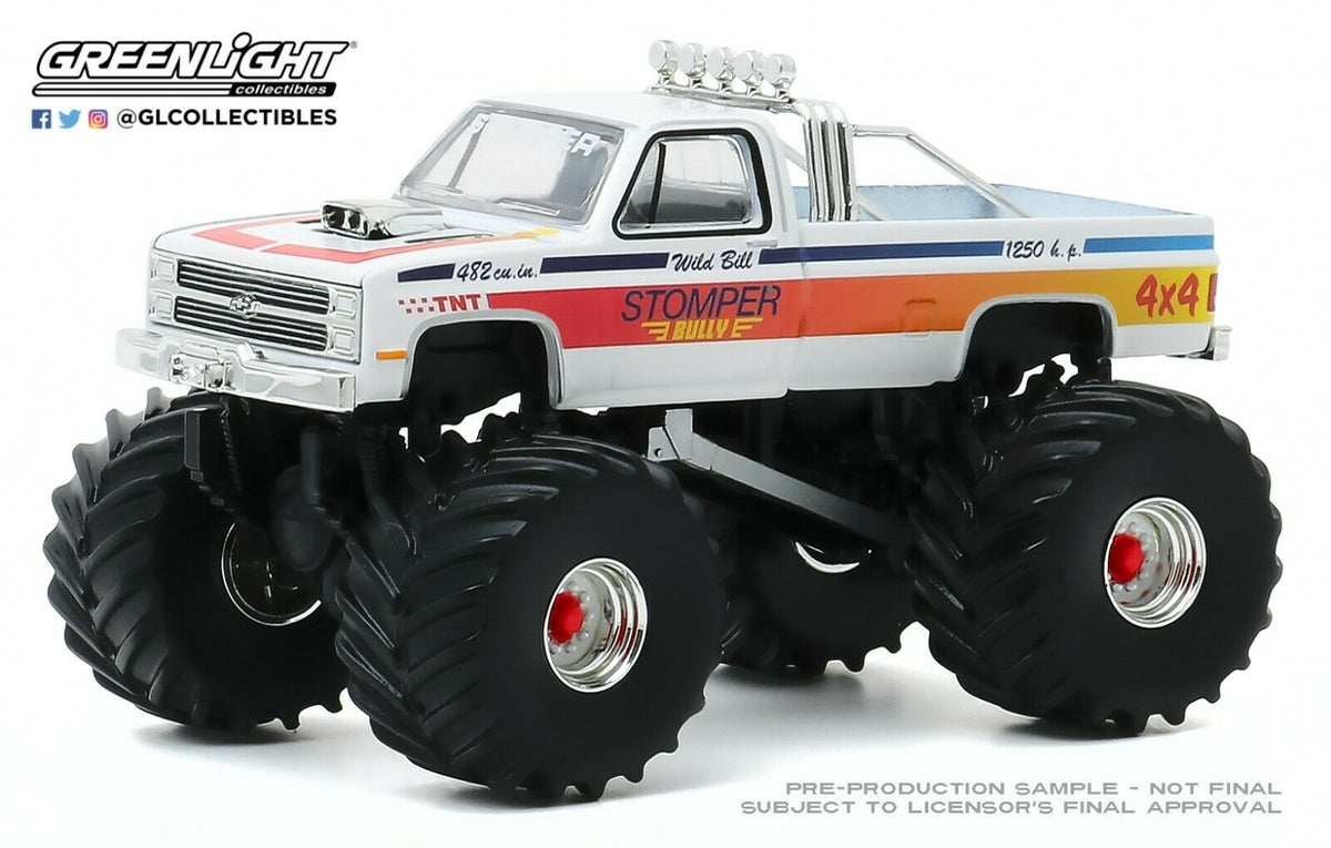 1:64 GreenLight *KINGS OF CRUNCH 7* STOMPER BULLY 1984 Chevy C-20 MONS ...