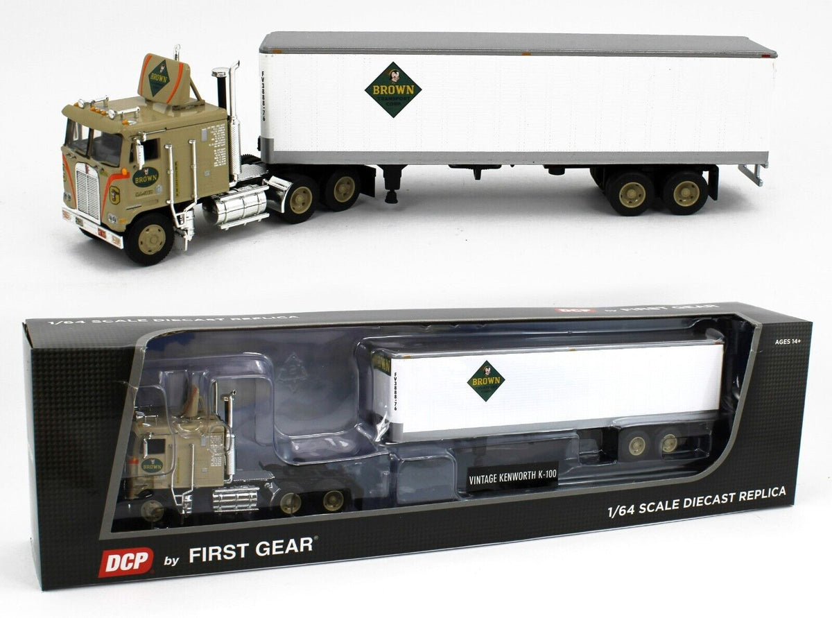 2023 DCP 1:64 *BROWN TRANSPORT CORP* Kenworth K100 COE w/40' Vintage T ...