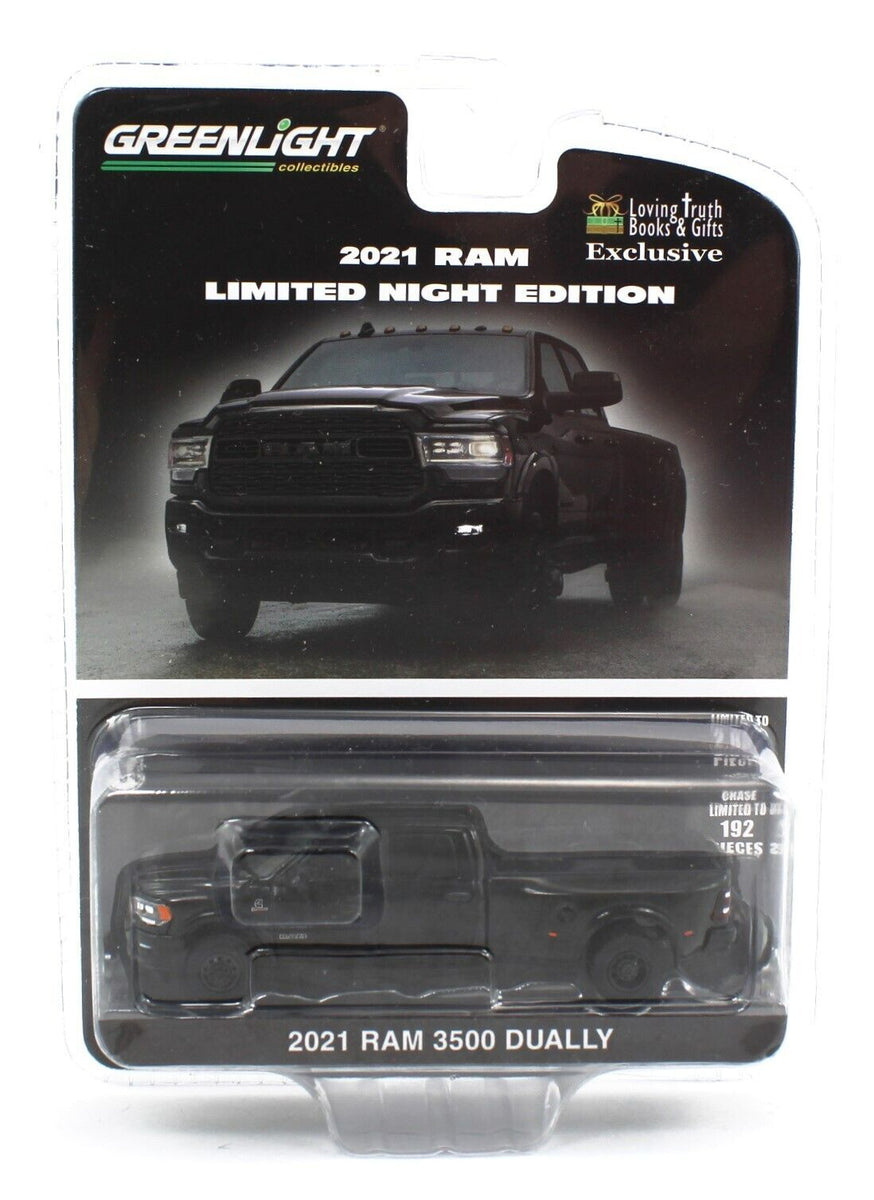 1:64 GreenLight *LIMITED NIGHT EDITION* Black 2021 RAM 3500 Dually Pic ...