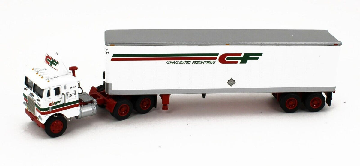 DCP 1:64 *CONSOLIDATED FREIGHTWAYS CF* White Freightliner COE w/40' Tr ...