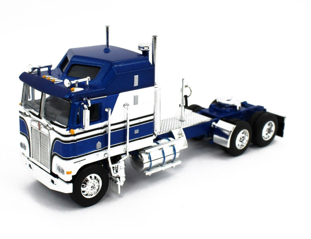 2023 DCP 1:64 *BLUE & WHITE* Kenworth K-100 COE w/53' CHROME Utility T ...