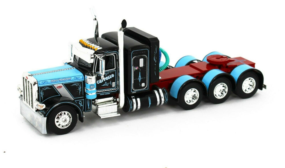 2021 DCP 1:64 *CAPPELLO TRANSPORT* Tri-Axle Peterbilt 389 w/Fontaine L ...