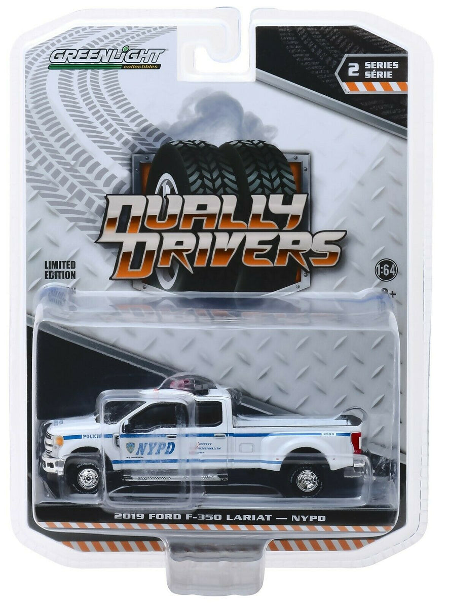 1:64 GreenLight *DUALLY DRIVERS 2* NYPD 2019 Ford F350 Lariat Pickup T ...