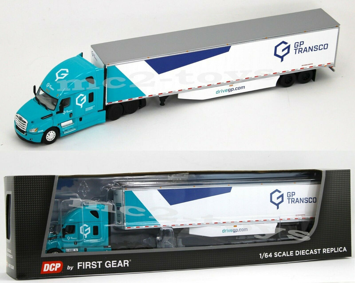 2020 First Gear DCP 1:64 *GP TRANSCO* Freightliner 2018 Cascadia 53' T ...