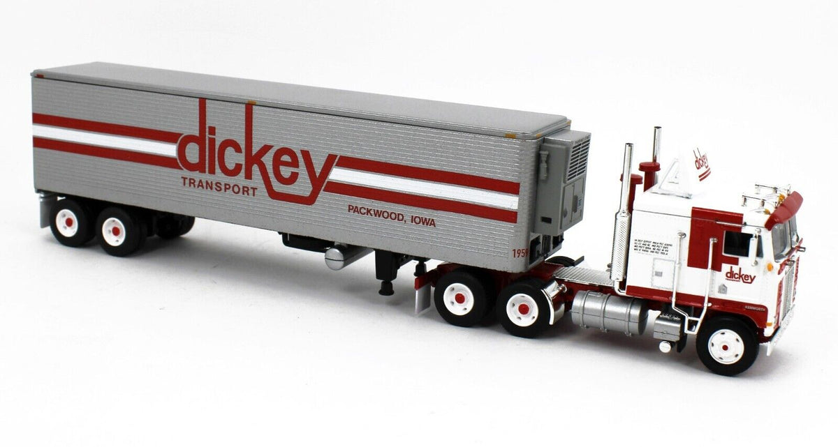 2023 DCP 1:64 *DICKEY TRANSPORT* Kenworth K100 COE w/40' Vintage Reefe ...